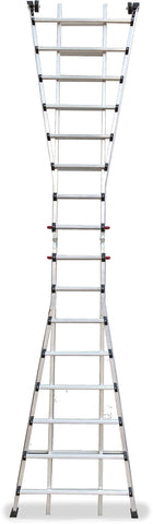 Euro Alta MT17 4ft to 17ft Aluminium ladder - Height Adjustable 24 lad ...
