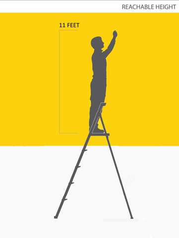 Euro ECOx 5 Step ladder - Tool Tray - Aerospace Grade Ultralight Alumi ...